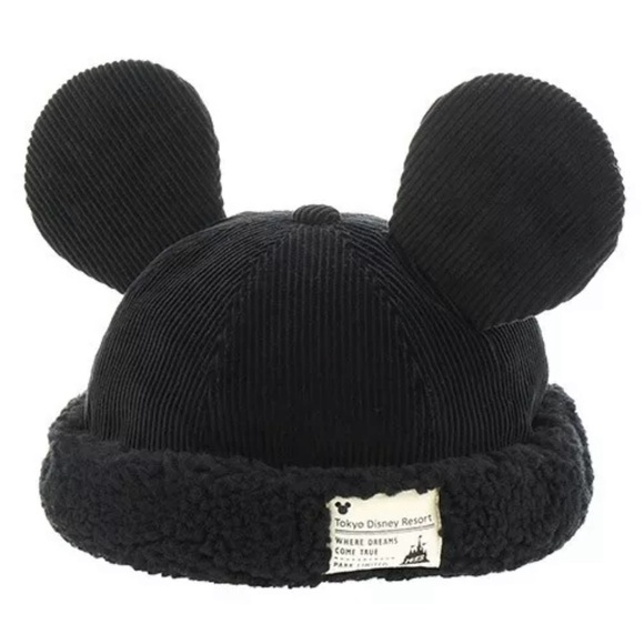 Accessories | Tokyo Disney Resort Limited Fluffy Ear Hat Corduroy Black ...